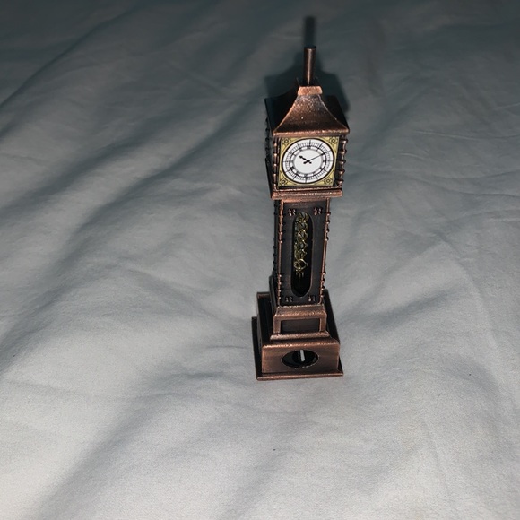 Accents | Rare Vintage Grandfather Clock Bronze Metal Collectible ...